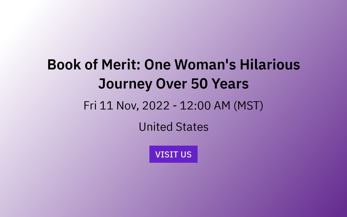 Book of Merit: One Woman's Hilarious Journey Over 50 Years